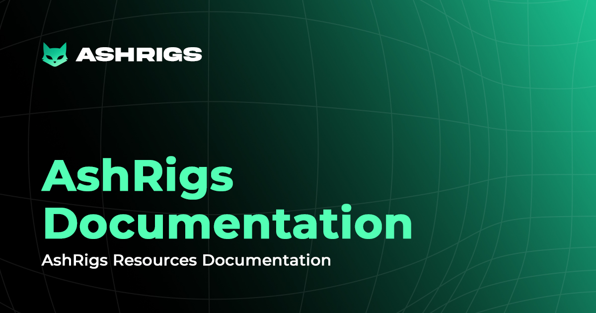 Installation | AshRigs
